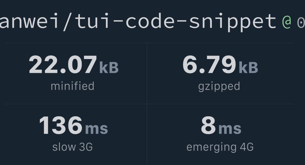 @ivanwei/tui-code-snippet Bundlephobia