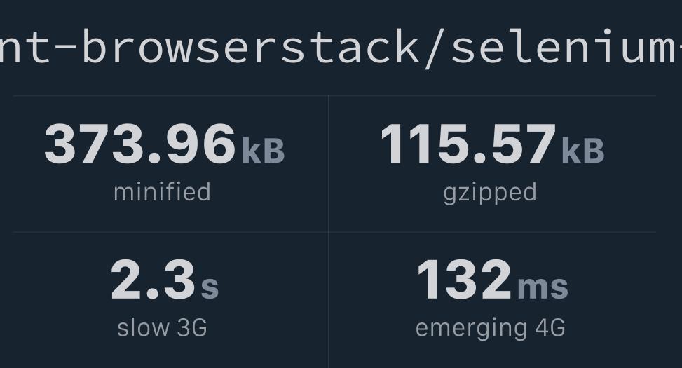 Jest Environment Browserstackselenium Webdriver Bundlephobia