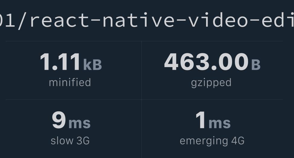 @lamvd0101/react-native-video-editor Bundlephobia
