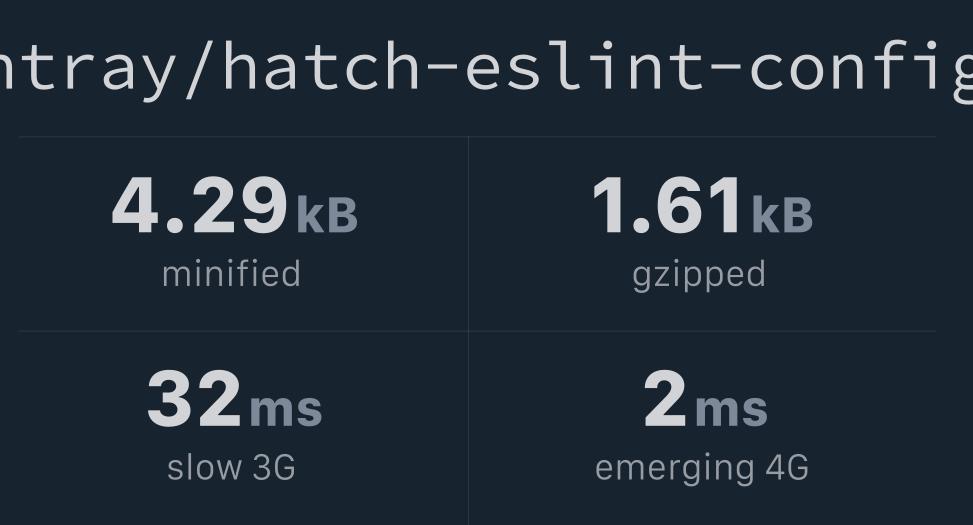 @launchtray/hatch-eslint-config Bundlephobia
