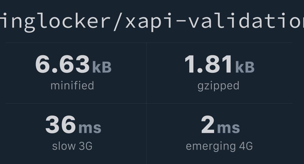 @learninglocker/xapi-validation Bundlephobia