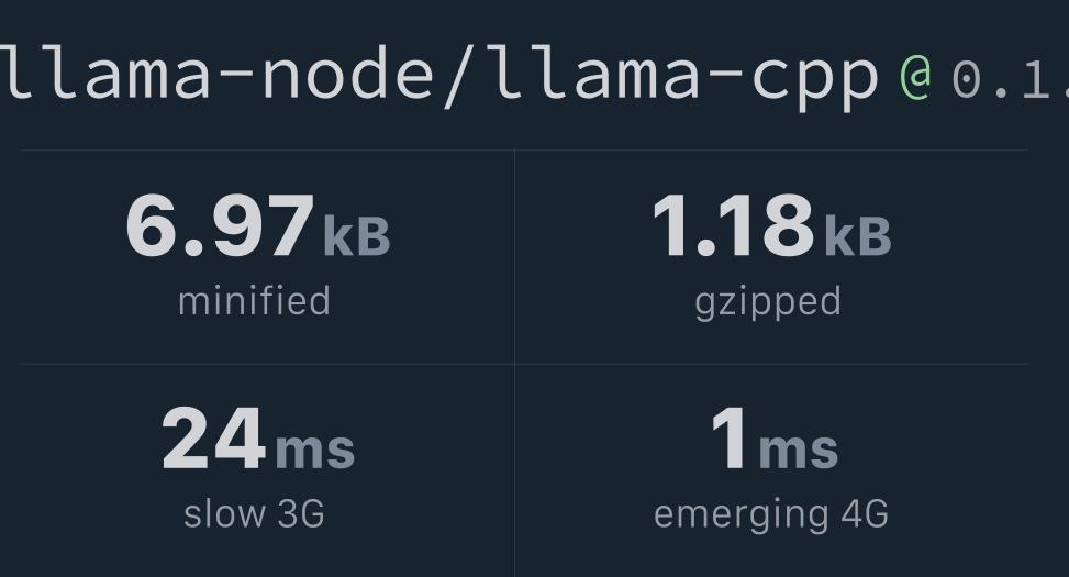 @llama-node/llama-cpp Bundlephobia