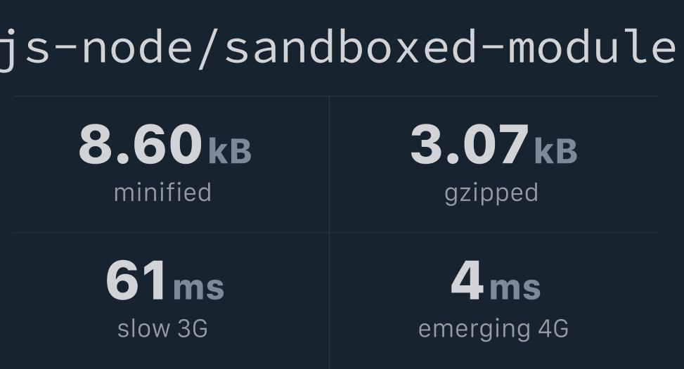 @log4js-node/sandboxed-module Bundlephobia