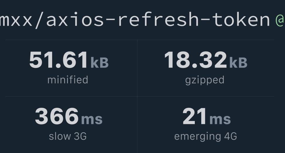 @lstmxx/axios-refresh-token Bundlephobia
