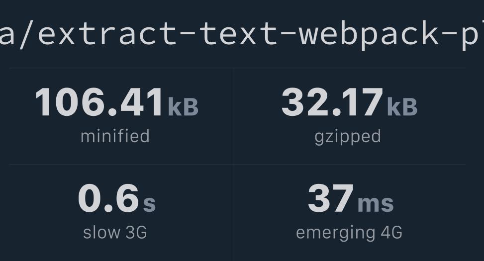 @lucasmotta/extract-text-webpack-plugin Bundlephobia