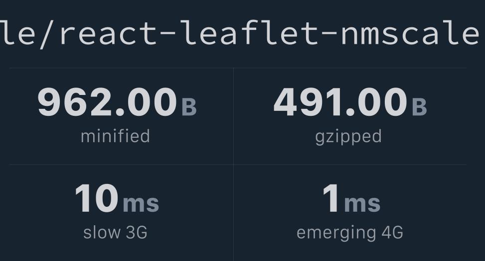 @marfle/react-leaflet-nmscale Bundlephobia