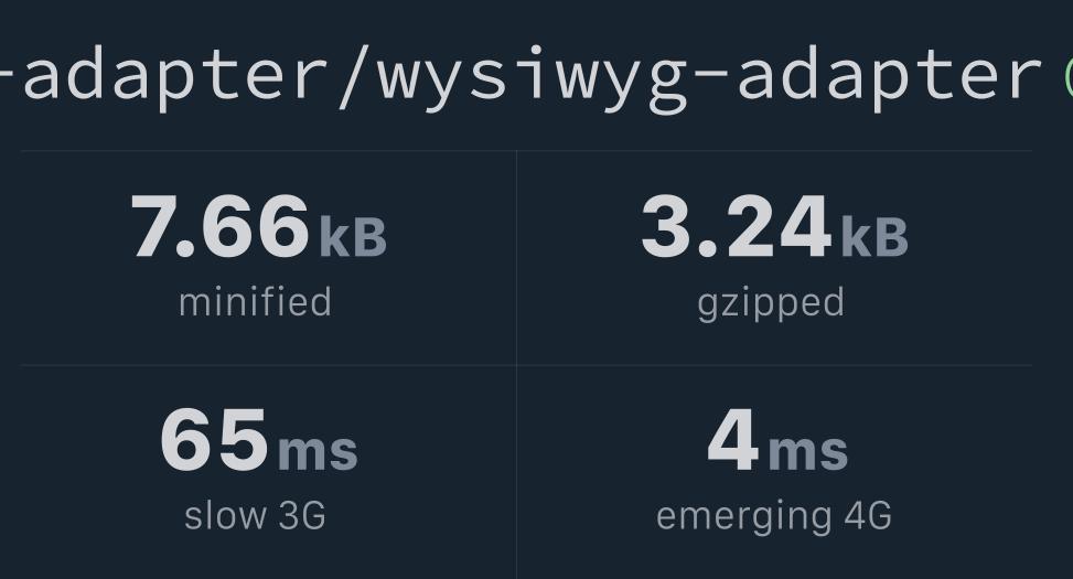 @meta-adapter/wysiwyg-adapter Bundlephobia