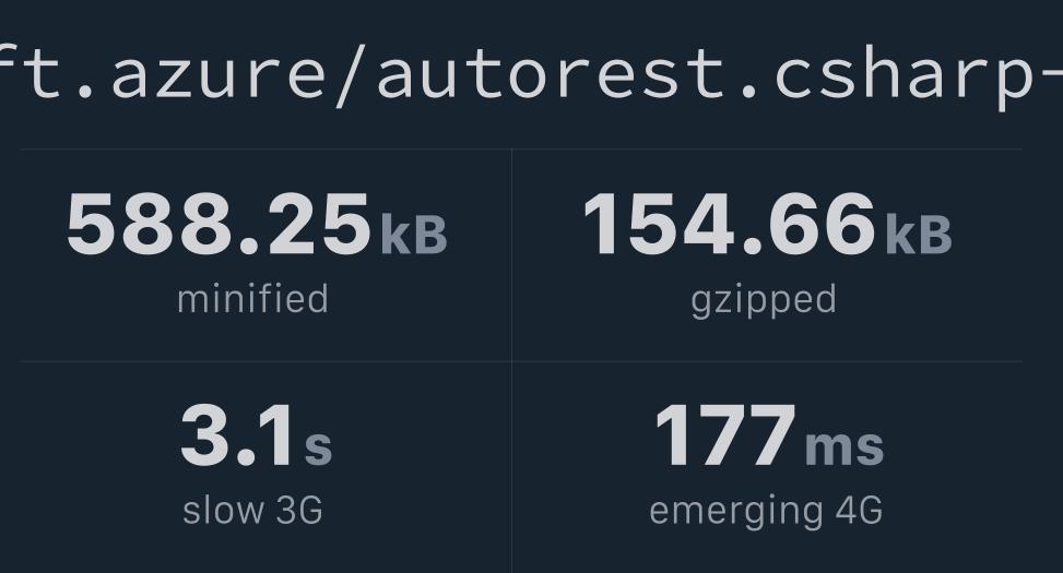 @microsoft.azure/autorest.csharp-v2 v1.0.36 Bundlephobia