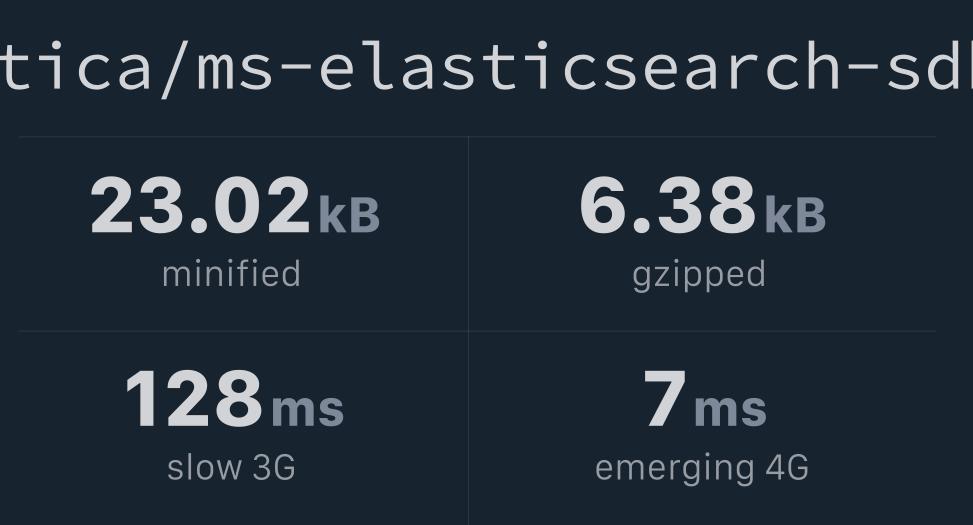 @microtica/ms-elasticsearch-sdk Bundlephobia