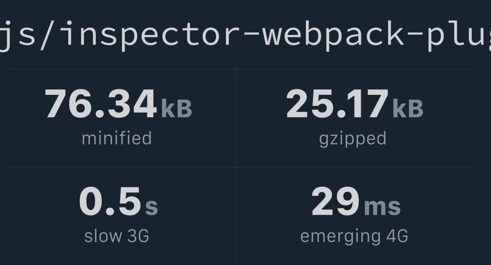 @modern-js/inspector-webpack-plugin Bundlephobia