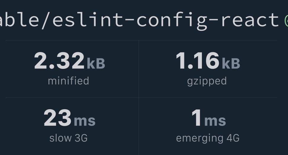@movable/eslint-config-react Bundlephobia