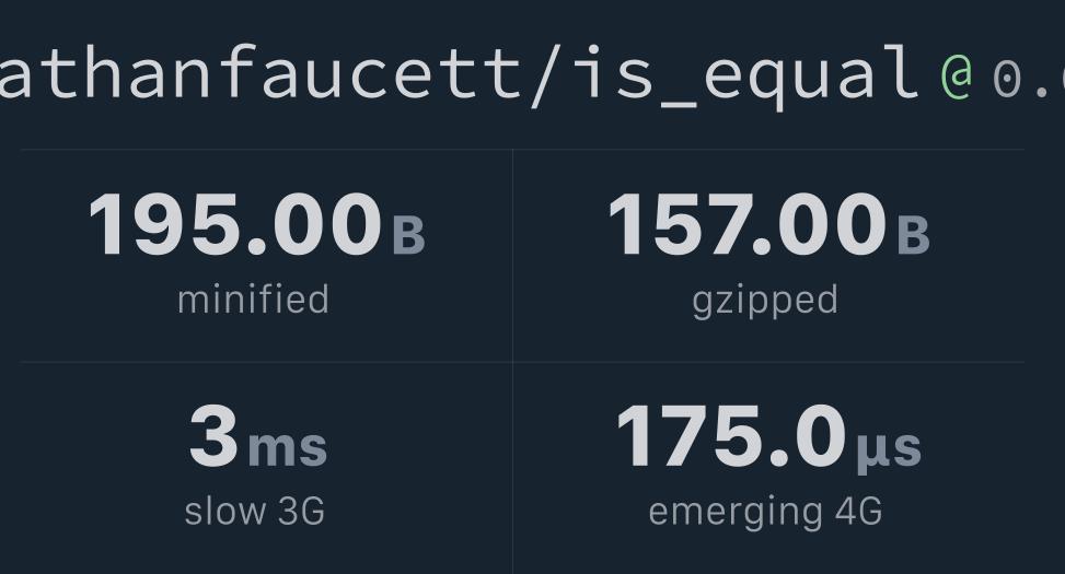@nathanfaucett/is_equal Bundlephobia