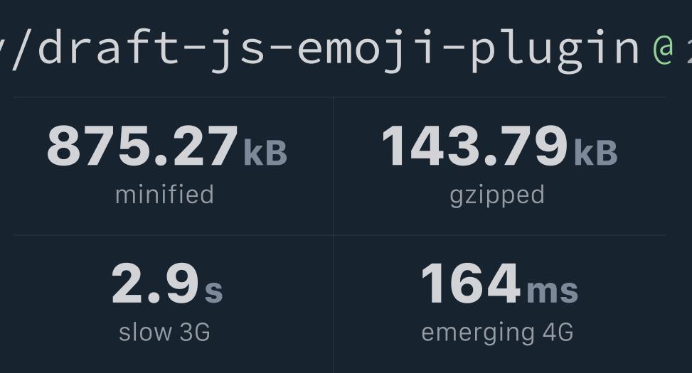 @naytev/draft-js-emoji-plugin Bundlephobia