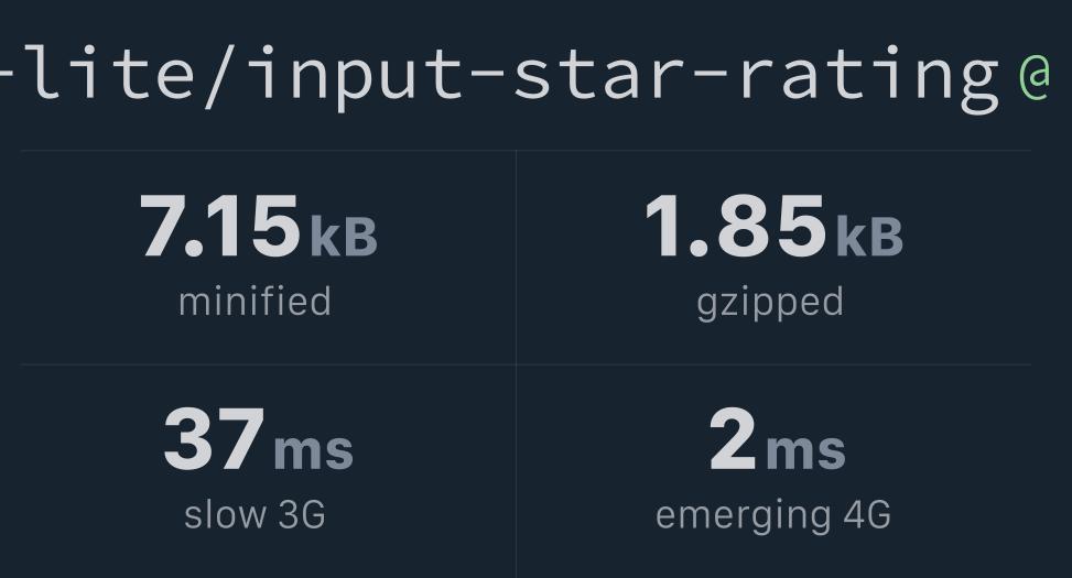 @ngx-lite/input-star-rating Bundlephobia