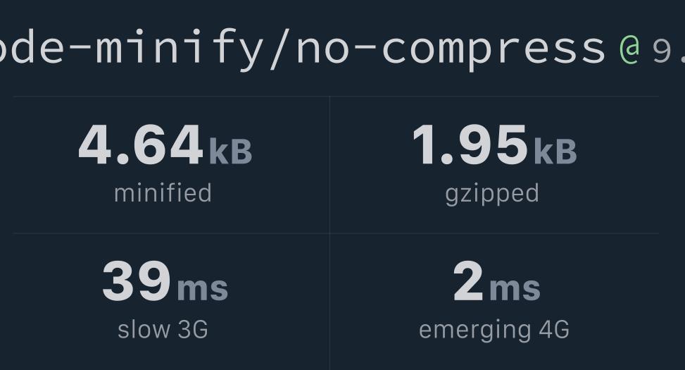 @node-minify/no-compress Bundlephobia