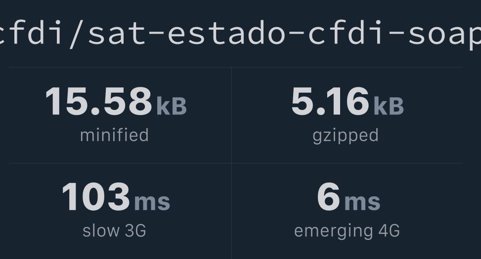 @nodecfdi/sat-estado-cfdi-soap Bundlephobia