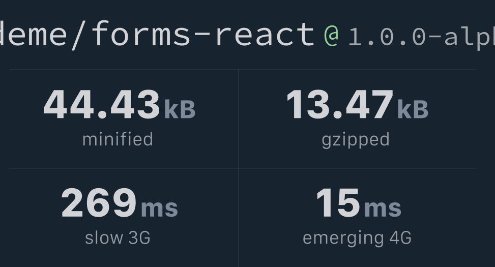 @nodeme/forms-react Bundlephobia