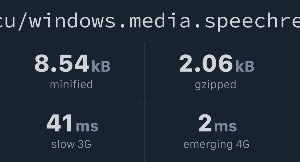 @nodert-win10-cu/windows.media.speechrecognition Bundlephobia