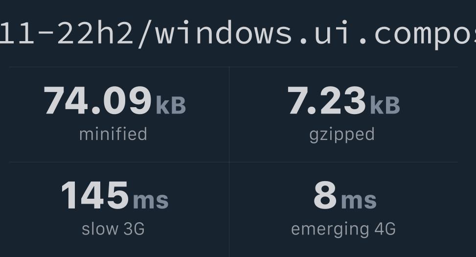 @nodert-win11-22h2/windows.ui.composition Bundlephobia