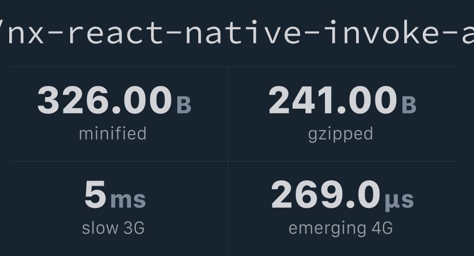 @nxlabs/nx-react-native-invoke-app Bundlephobia