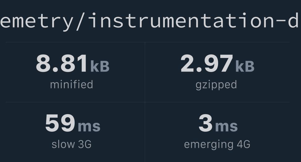 @opentelemetry/instrumentation-dns Bundlephobia