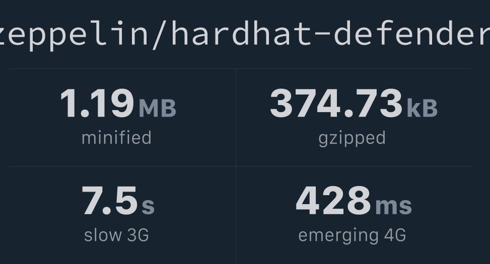 @openzeppelin/hardhat-defender v2.0.0 Bundlephobia