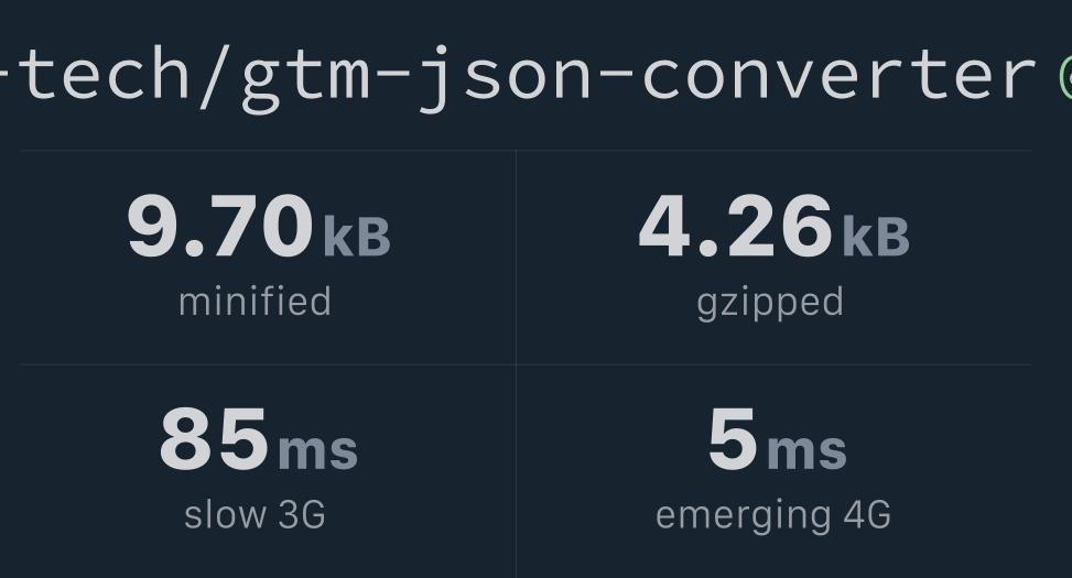 @opt-tech/gtm-json-converter Bundlephobia