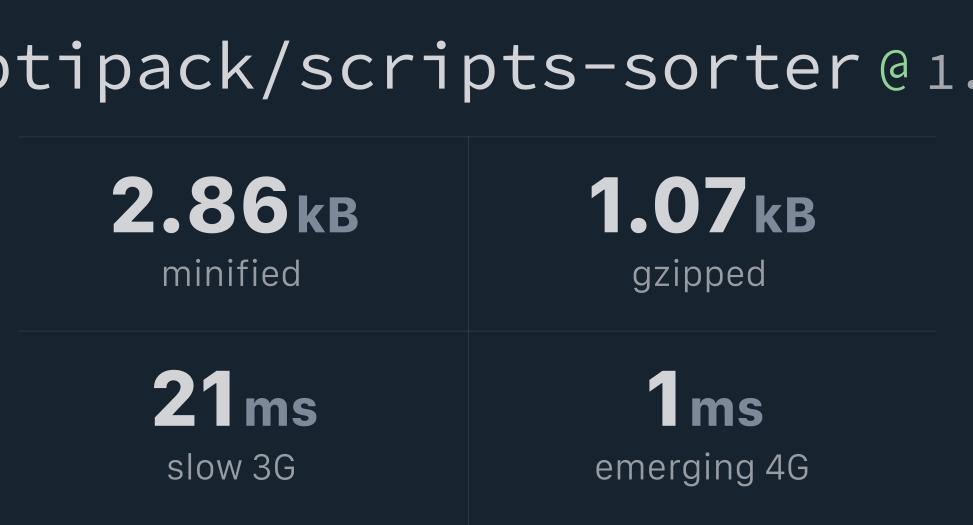 @optipack/scripts-sorter Bundlephobia