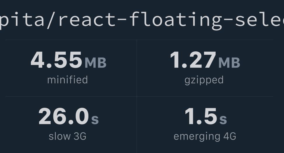 @opuscapita/react-floating-select Bundlephobia