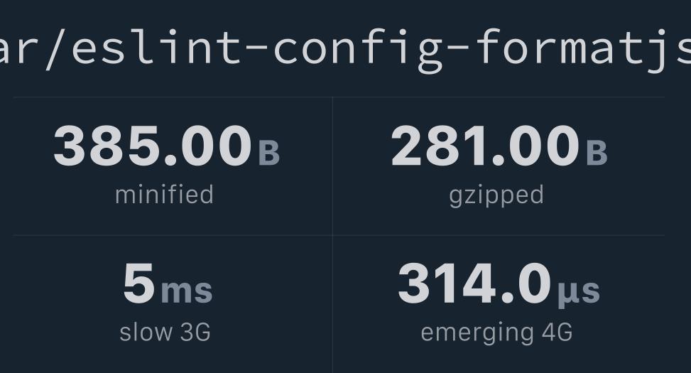 @ornikar/eslint-config-formatjs Bundlephobia