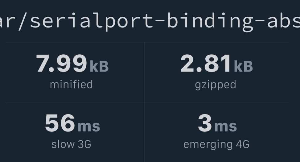 @palettegear/serialport-binding-abstract Bundlephobia