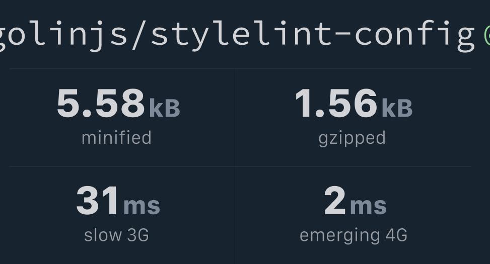 Pangolinjs Stylelint Config V4 0 0 Bundlephobia