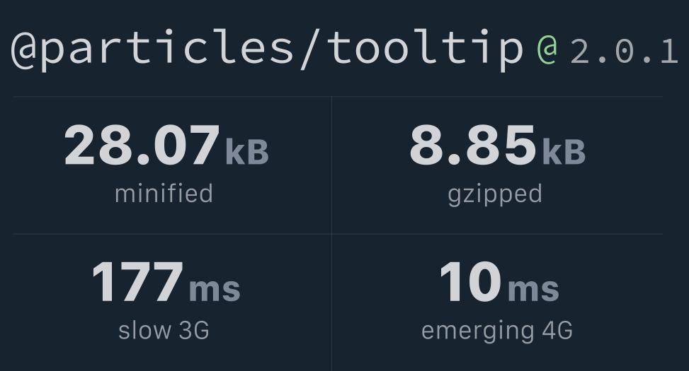 @particles/tooltip v2.0.1 Bundlephobia