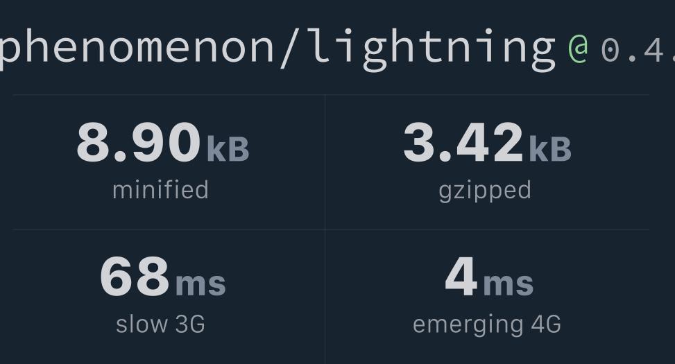 @phenomenon/lightning Bundlephobia