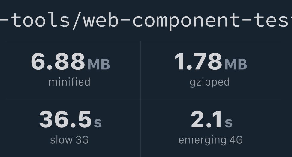 @polymer-tools/web-component-tester Bundlephobia