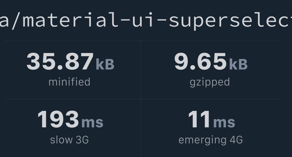 @prismamedia/material-ui-superselectfield Bundlephobia