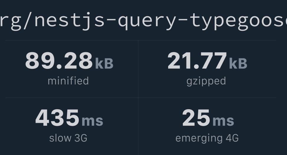 @ptc-org/nestjs-query-typegoose Bundlephobia