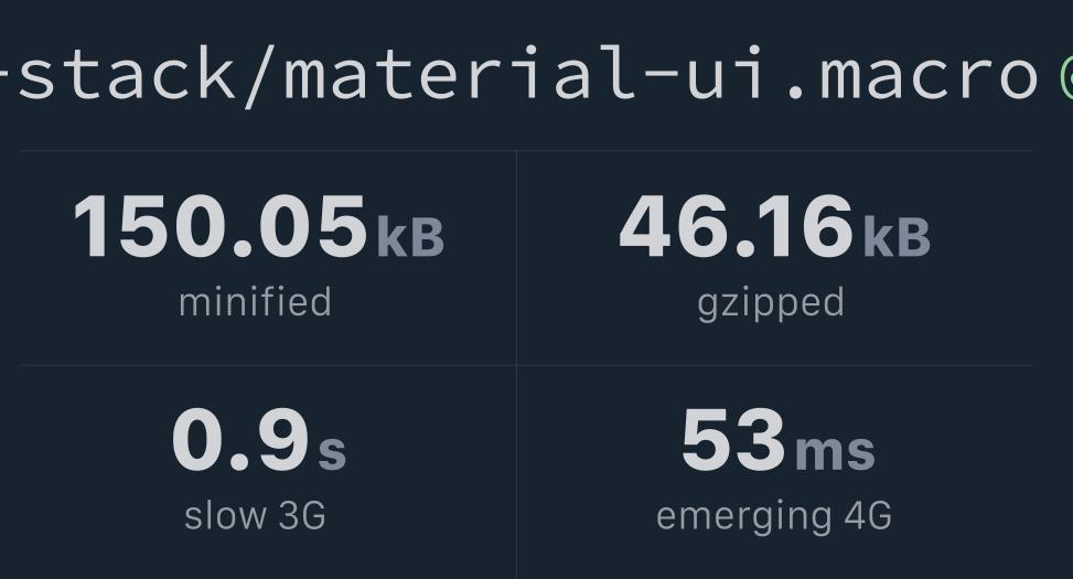 Ram Stack Material Ui Macro Bundlephobia