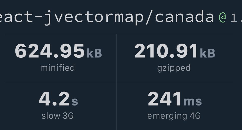 @react-jvectormap/canada Bundlephobia