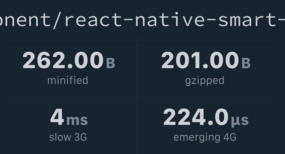 @react-native-component/react-native-smart-splash-screen Bundlephobia
