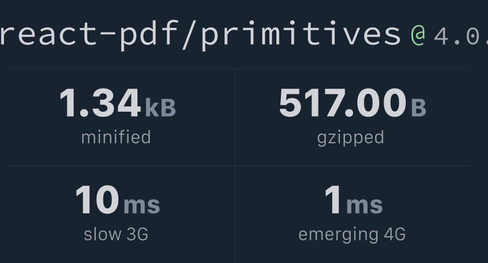 @react-pdf/primitives v4.0.0 Bundlephobia