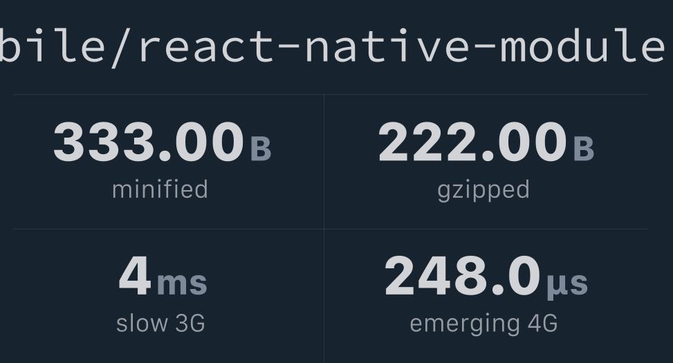 @remobile/react-native-module v1.0.1 Bundlephobia