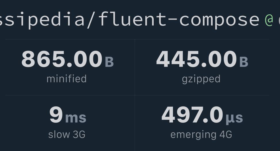 @rossipedia/fluent-compose Bundlephobia
