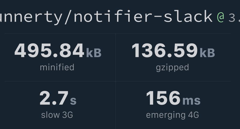 @runnerty/notifier-slack Bundlephobia