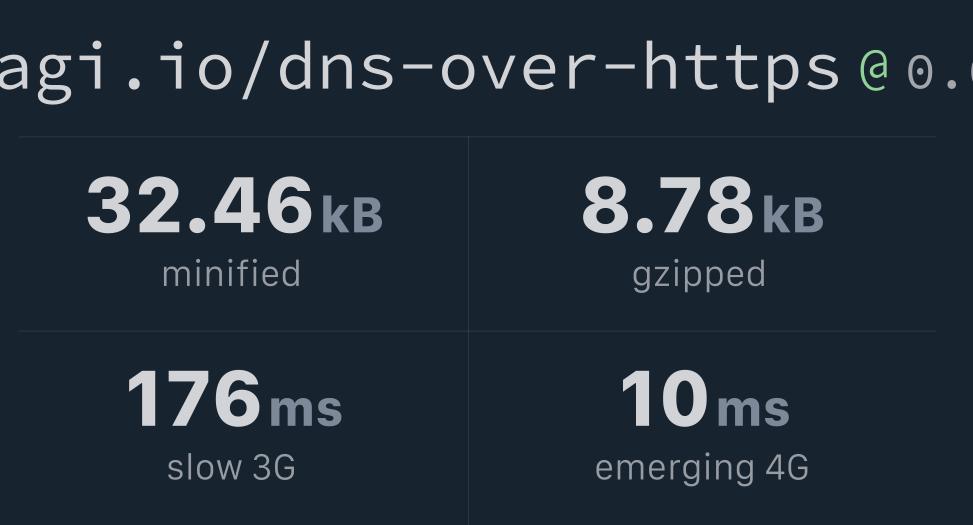 @sagi.io/dns-over-https Bundlephobia