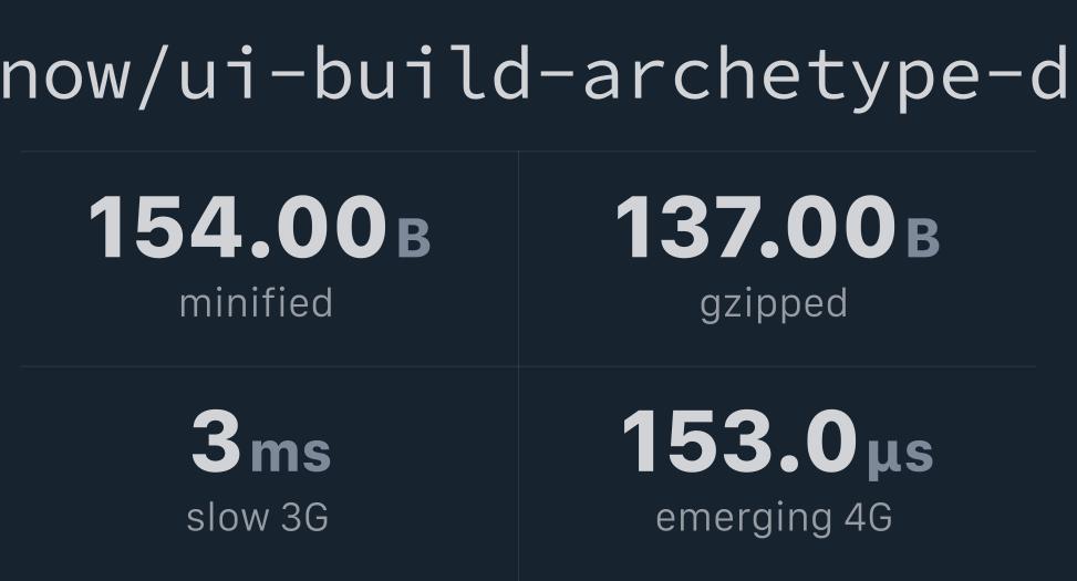 @servicenow/ui-build-archetype-dev Bundlephobia