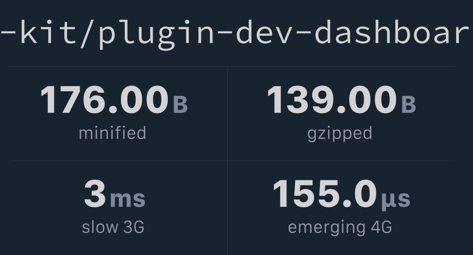 @sewing-kit/plugin-dev-dashboard Bundlephobia