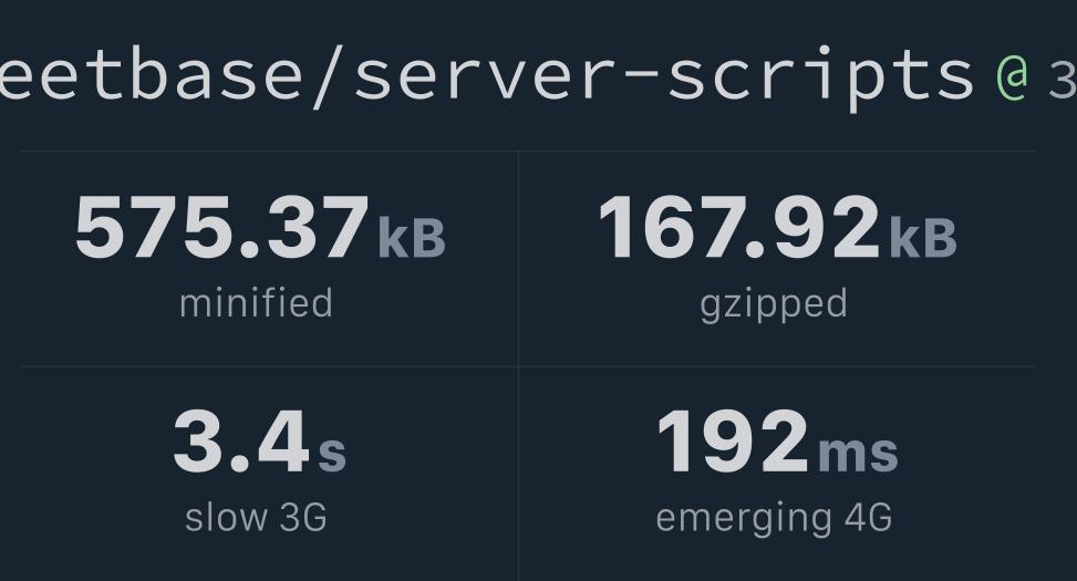 @sheetbase/server-scripts v3.0.6 Bundlephobia