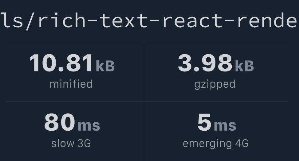 @shinetools/rich-text-react-renderer Bundlephobia