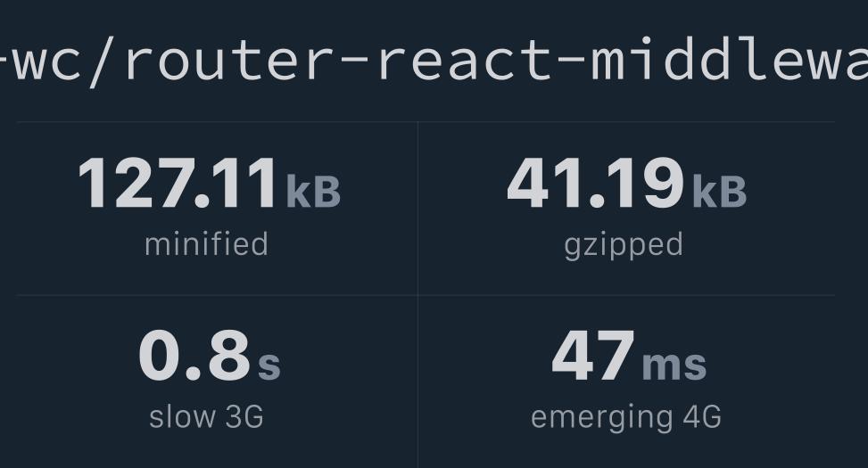 @simplr-wc/router-react-middleware Bundlephobia